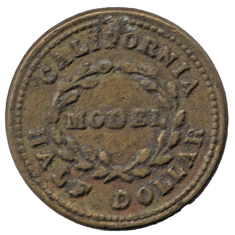 1849 California Model Half Dollar – Gold Rush Era Token Collectable USA ...