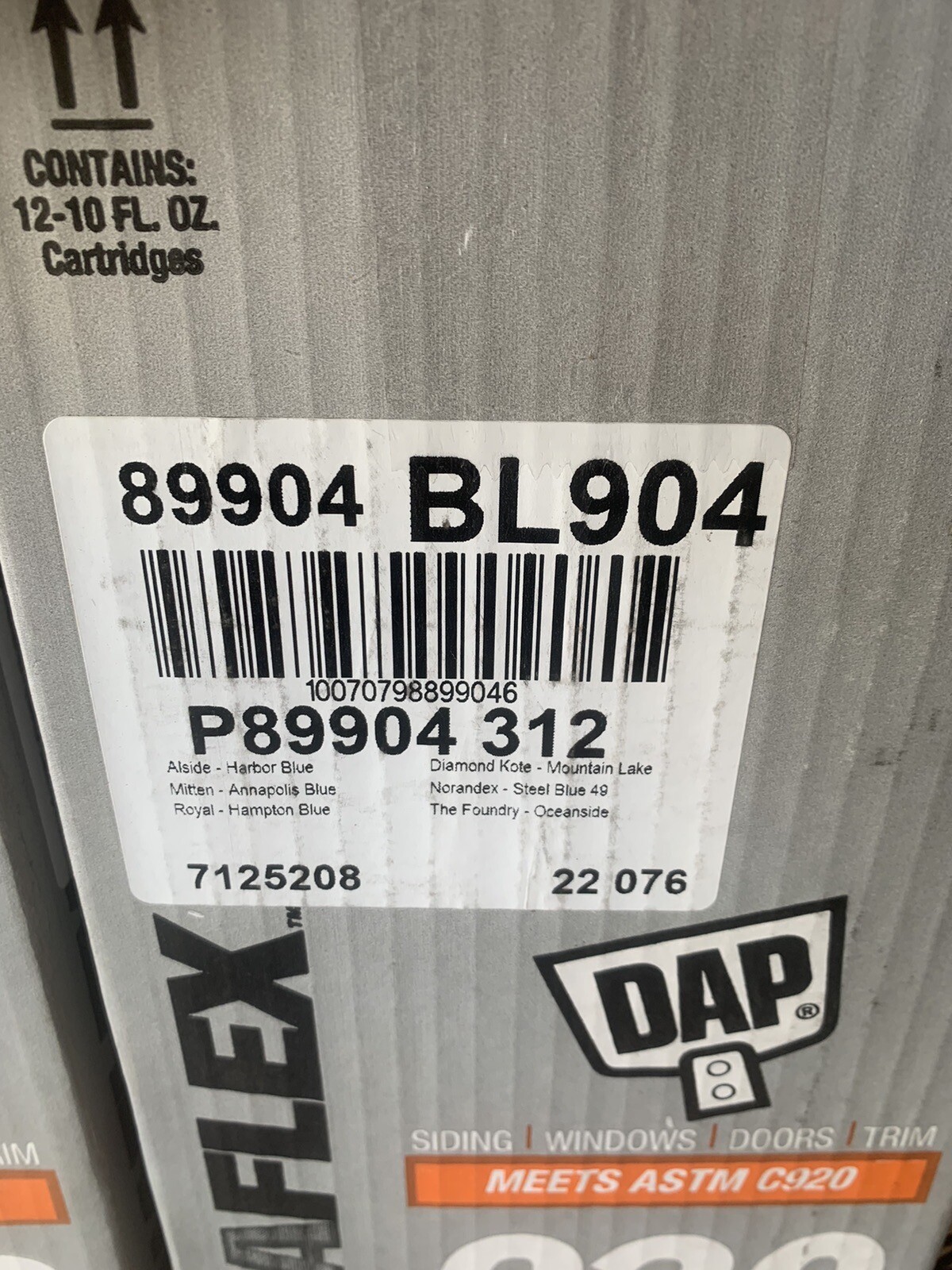 Lot 12x Tubes Dynaflex 920 Exterior Elastomeric Sealant Caulking Dap ...