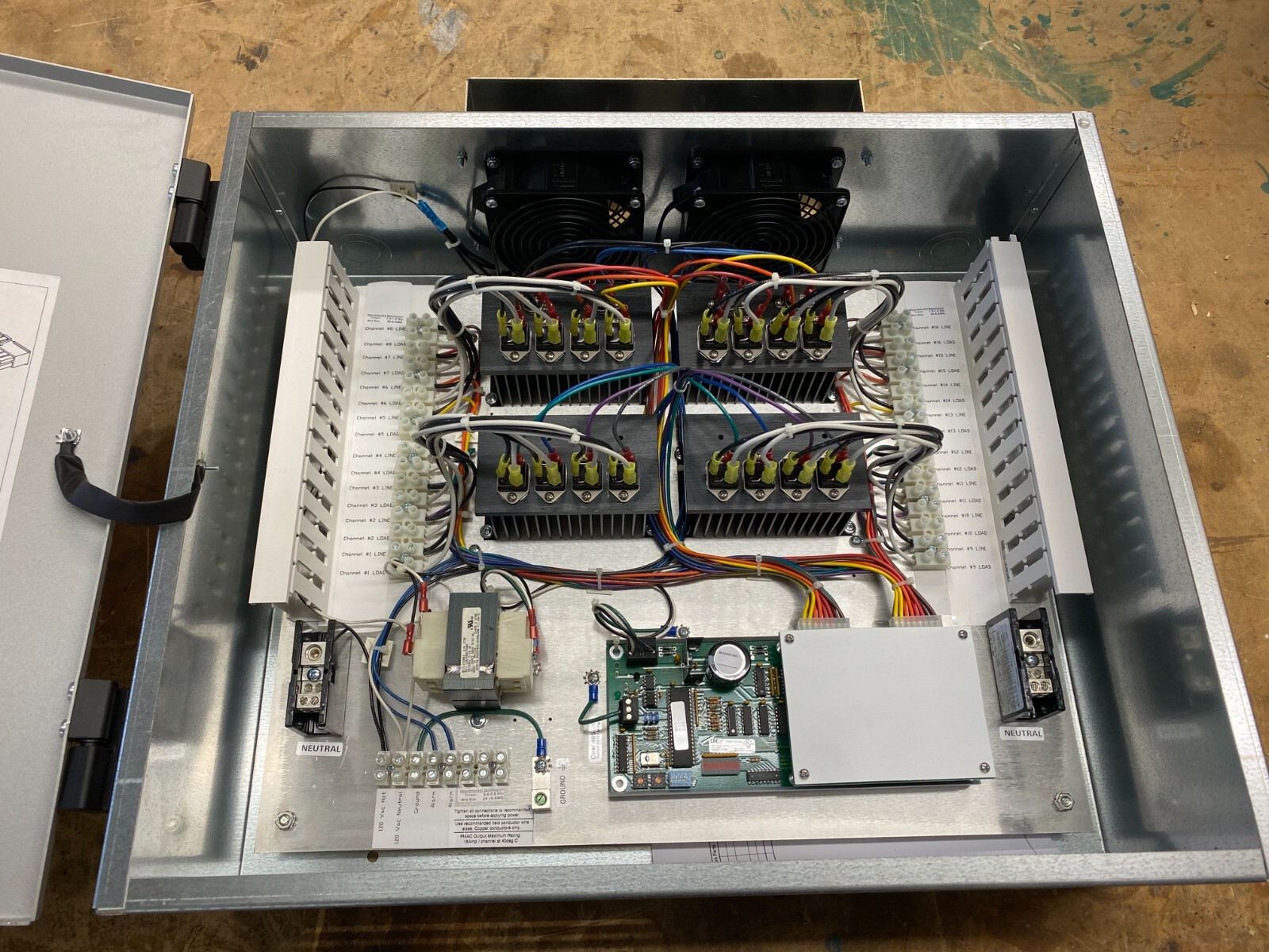 Emerson 851-1000 Panel PMAC II 16 Channel Enclosure Pulse Modulating ...