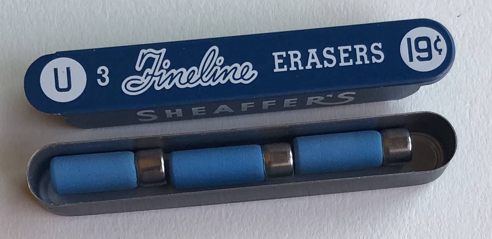 Vintage SHEAFFER Fineline U Mechanical Pencil Erasers Blue NOS 3pk ...