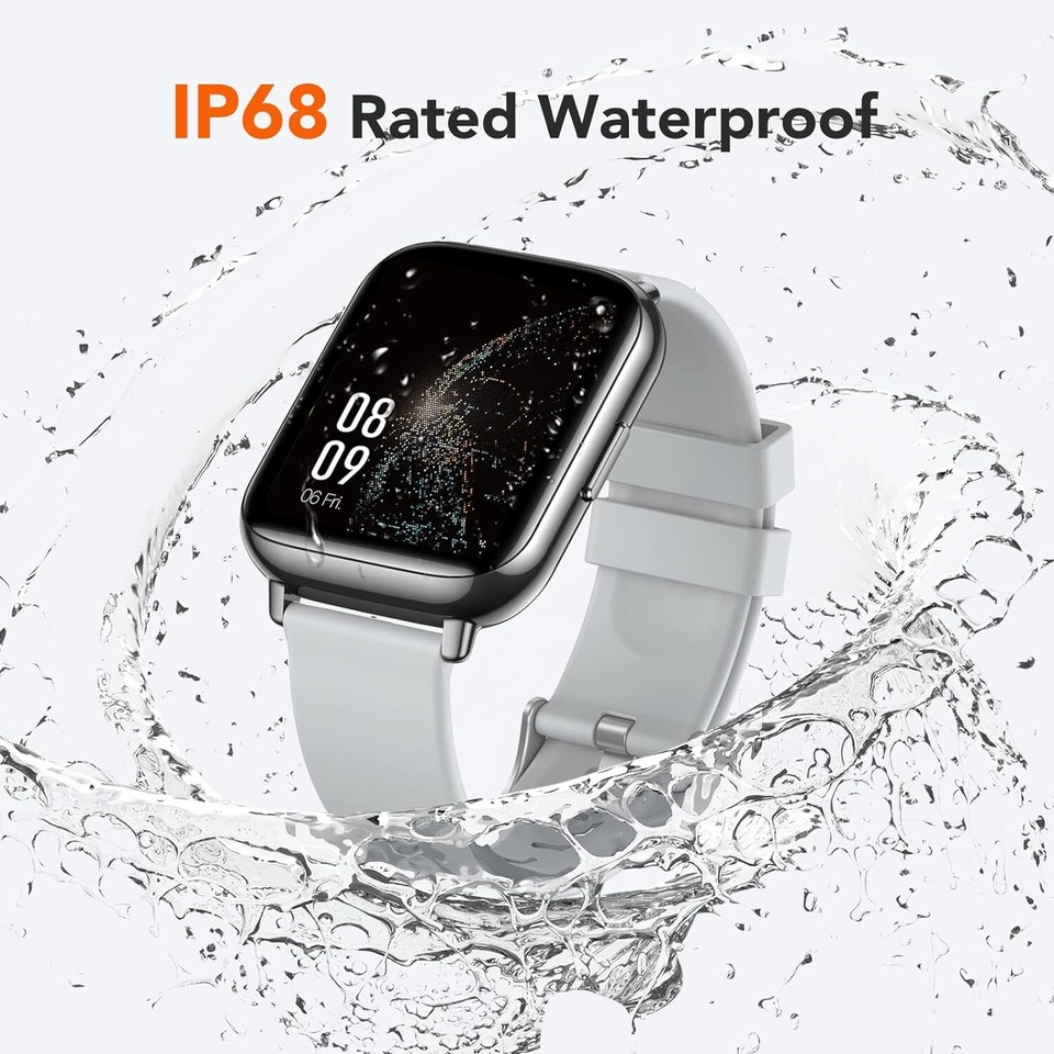 Waterproof Smartwatch Android/iOS Fitness Heart Rate Monitor for ...