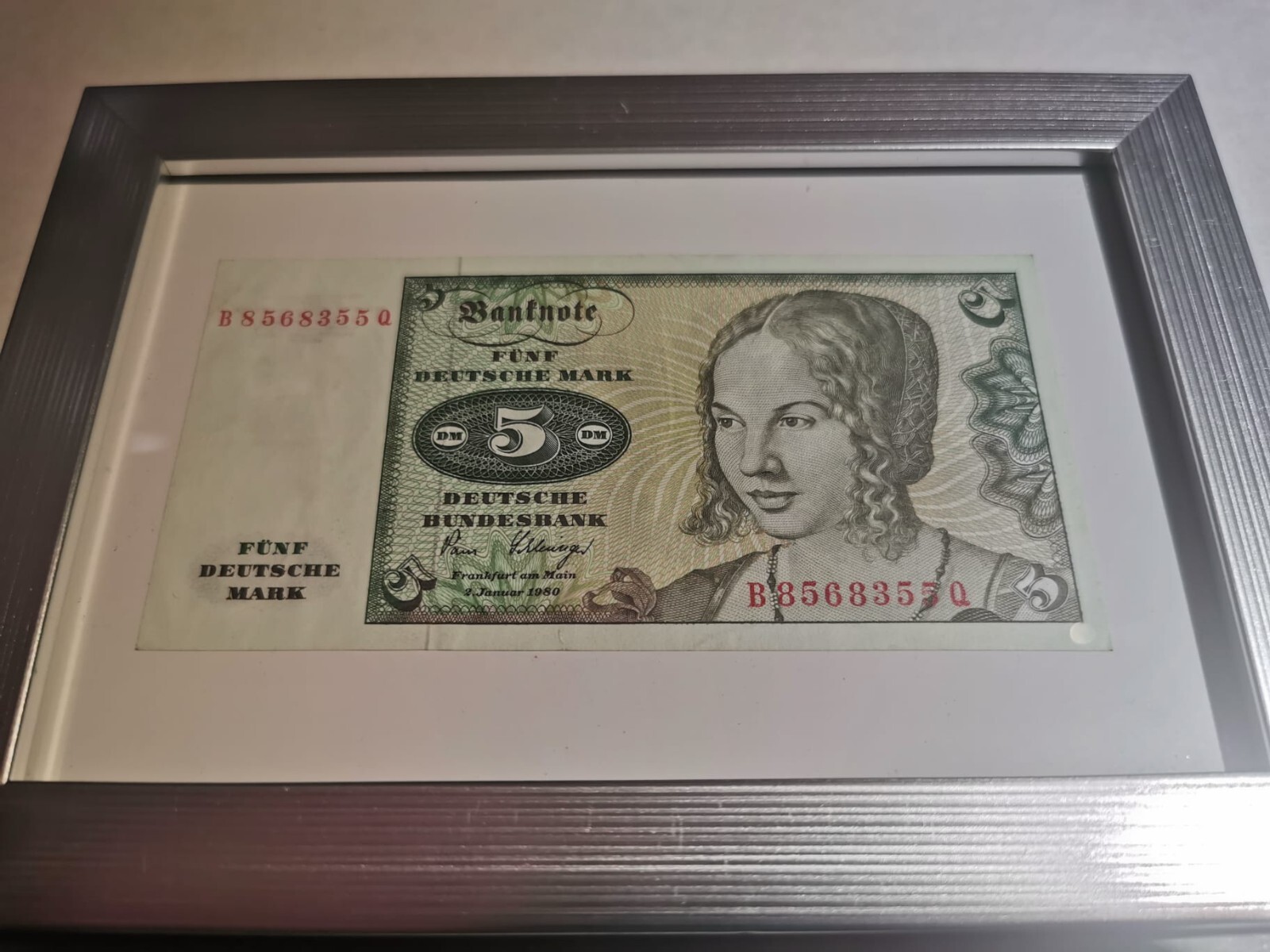 Originaler 5 DM Deutsche Mark Schein 1980, Serie B, Sammlerstück | eBay.de