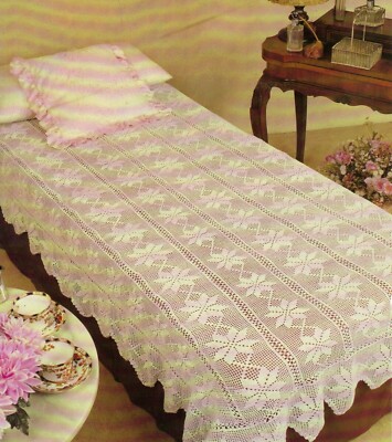 LOVELY Magnolia Bedspread/Afghan/Crochet Pattern INSTRUCTIONS ONLY | eBay