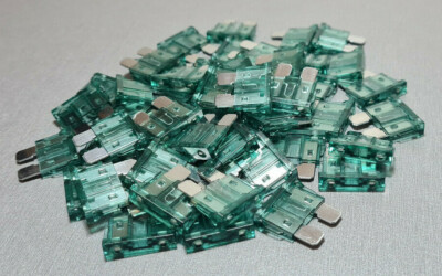 50pcs 1 Amp Green Standard Blade Fuse ATU 1A Wedge Fuse | eBay Australia