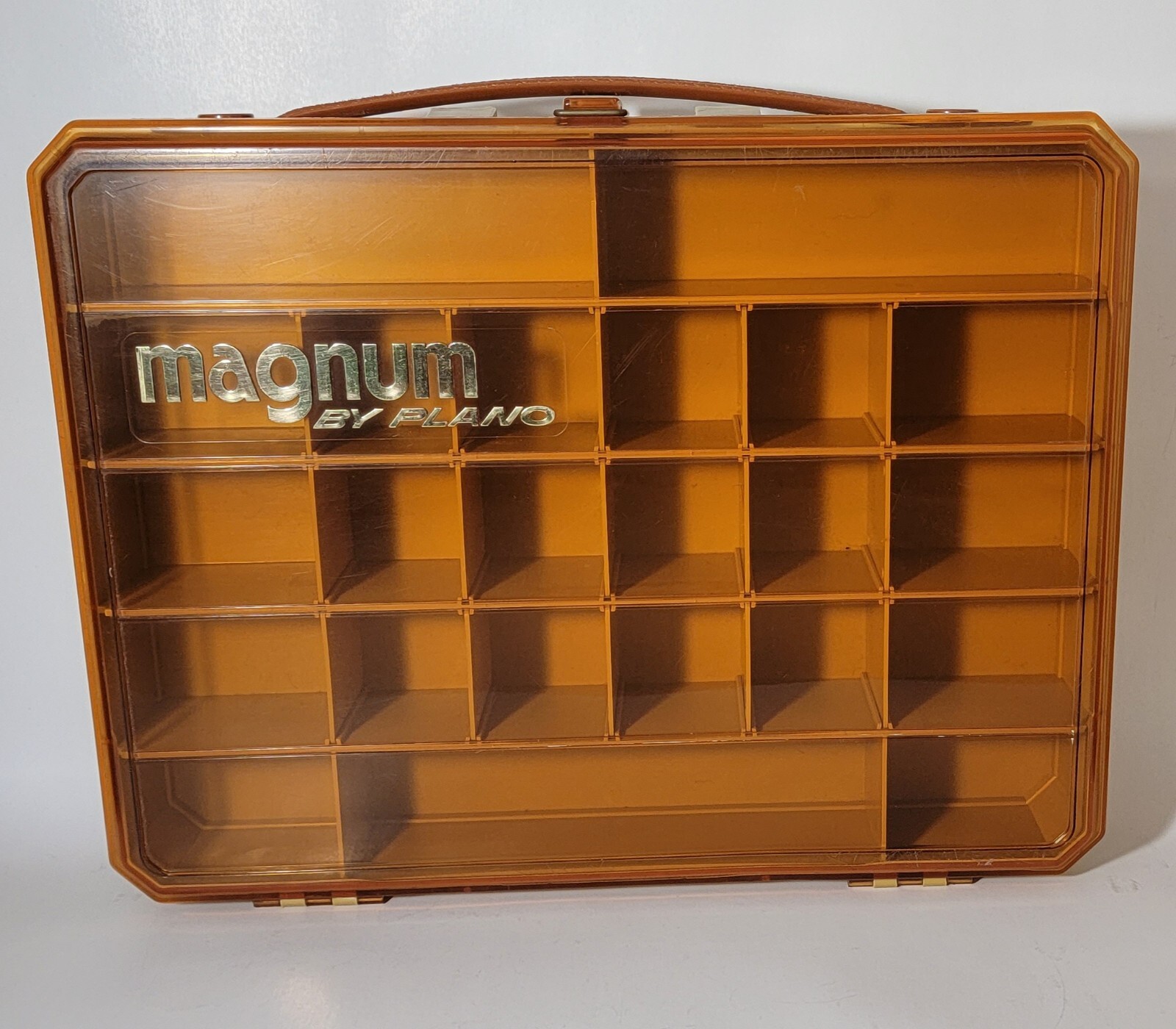 VINTAGE Magnum By Plano Fishing Tackle Organizer Box 14 x 11 x 2 ...