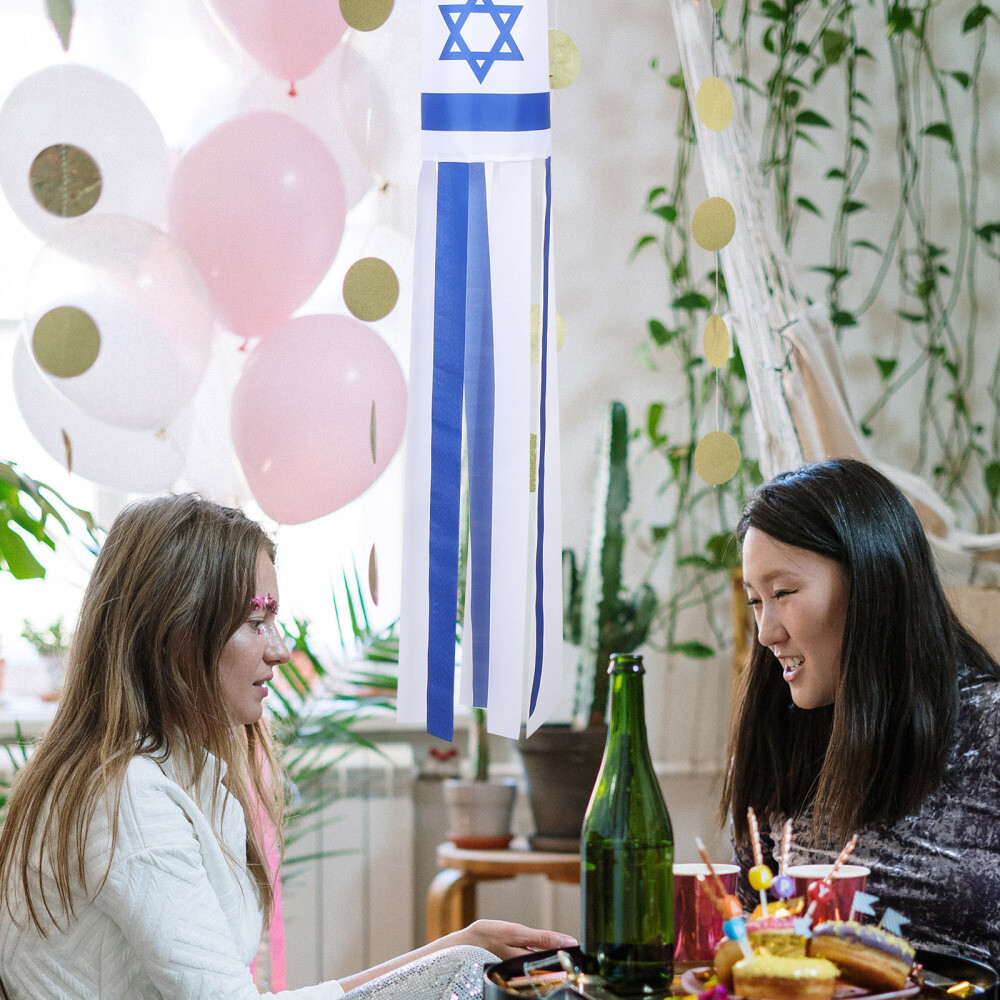 Decorative Banner Israel Flag Adornment Jewish Wind Sock Support Pray ...