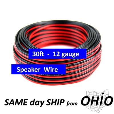 speaker wire - red and black speaker wire - 12 AWG speaker wire 12 ...