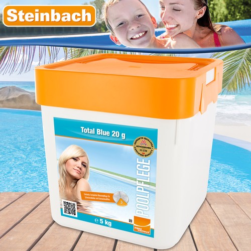 Steinbach Blue 5kg Tabs 20g Multitabs Pool Chemie Chlor Schwimmbad ...