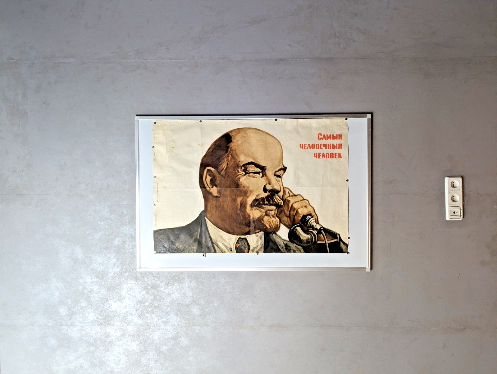 by Viktor Ivanov / Original Poster 1968 / The dictator speaks on the ...