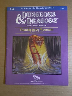 XS2 THUNDERDELVE MOUNTAIN DUNGEONS & DRAGONS TSR 9157 MODULE EXPERT ...