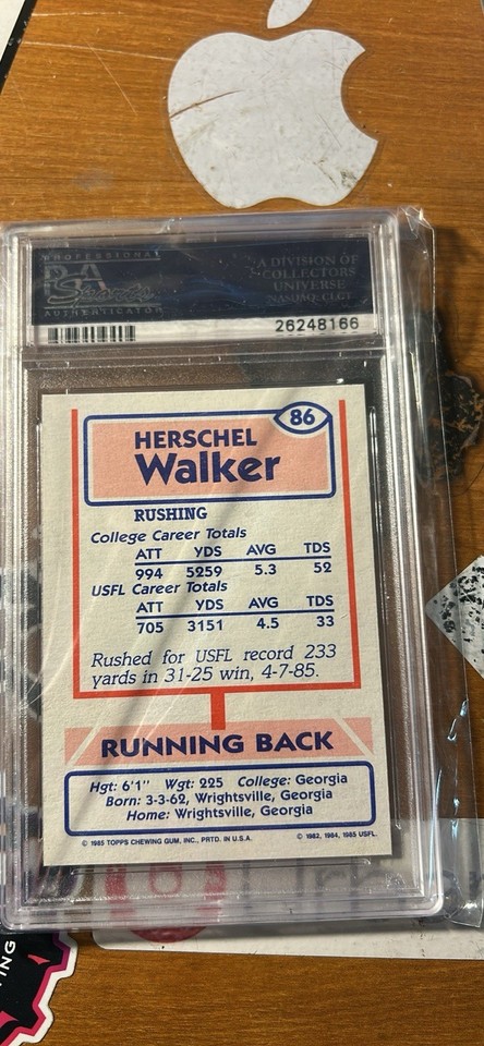 1984 And 1985 Herschel Walker Topps USFL lot PSA 9 Rookie Card | eBay