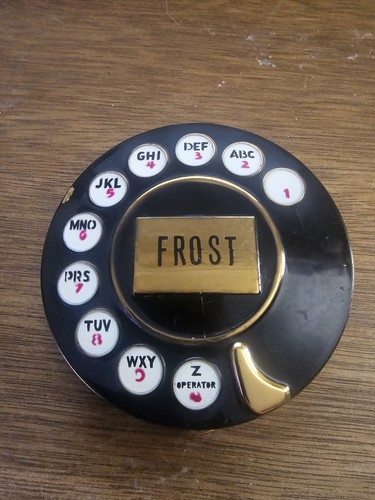 Vintage Schiaparelli Salvador Dali Black Enamel Telephone Dial Powder ...