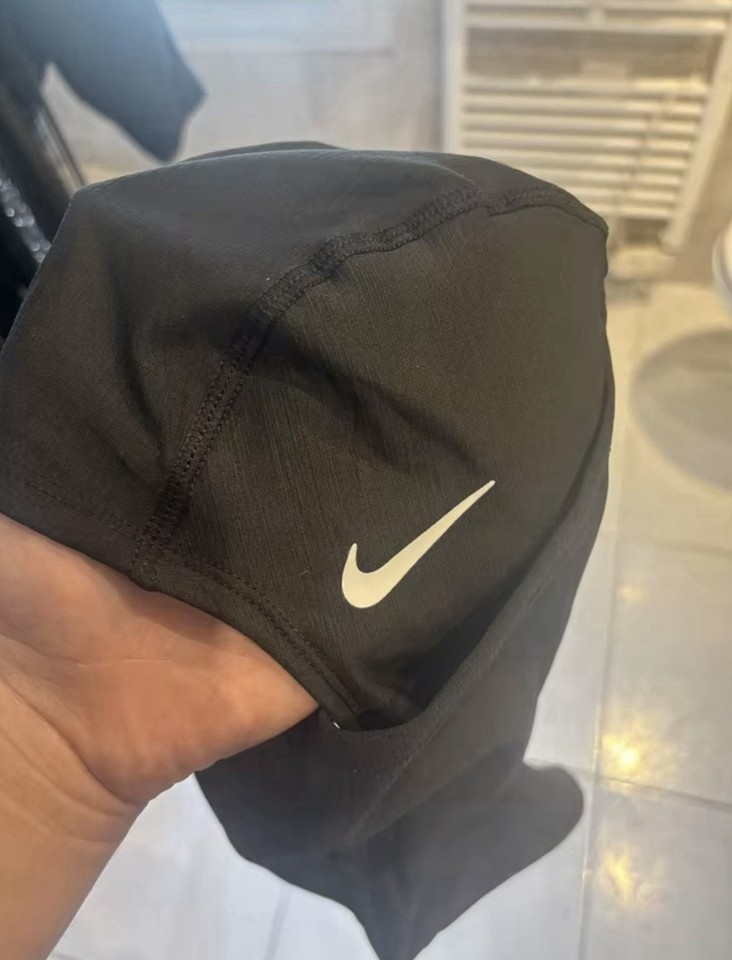 Nike Pro Therma-Fit Hyperwarm Hood Ski Mask Black Balaclava Face Mask ...