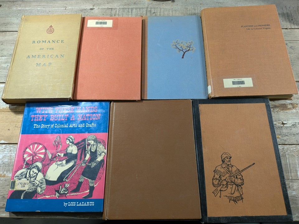23 Vintage Mid-1900s Ex-Library Book Lot "History, Novels, etc." | eBay