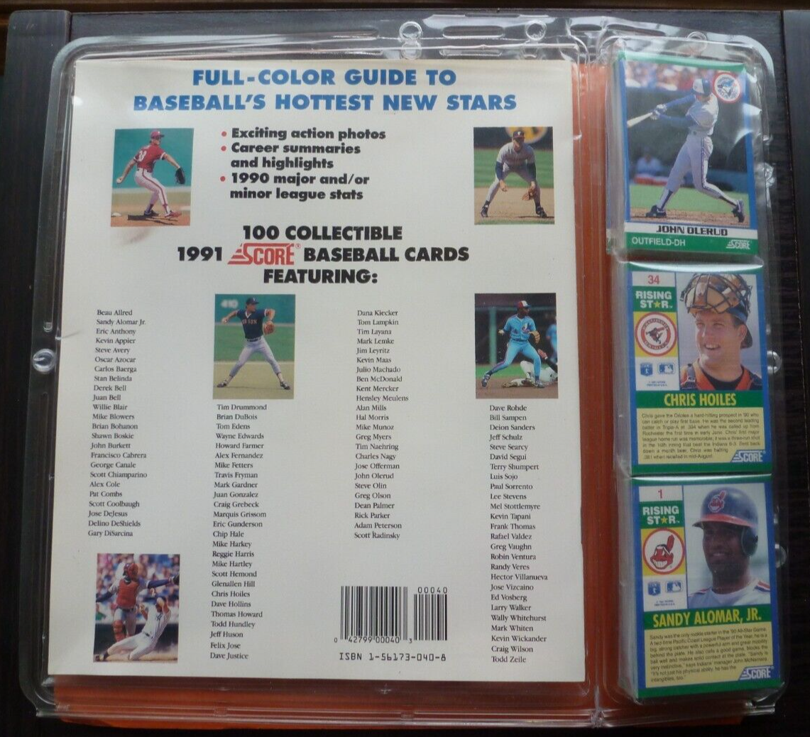 (2) 1990-1991 Score Baseball, 100 Hottest Rookies & 100 Hottest Players ...