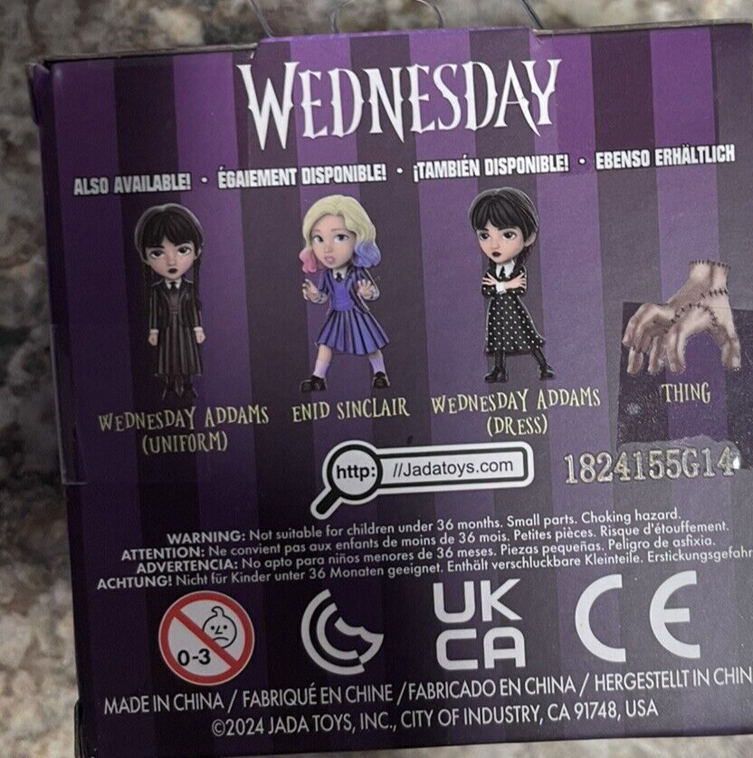 Jada Metalfigs WEDNESDAY Thing Diecast Addams Family Action Figure NEW ...