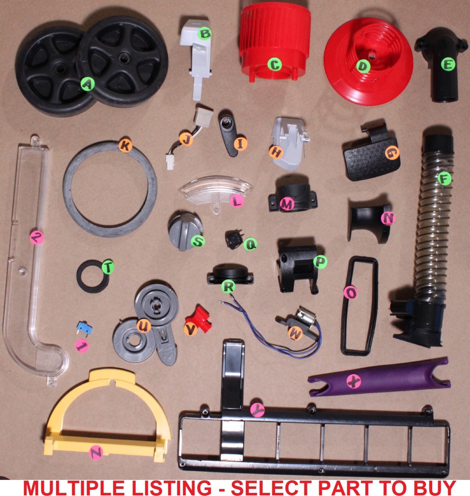 Bissell UPRIGHT VACUUM CLEANER Model: 3750 "REPLACEMENT PARTS ...