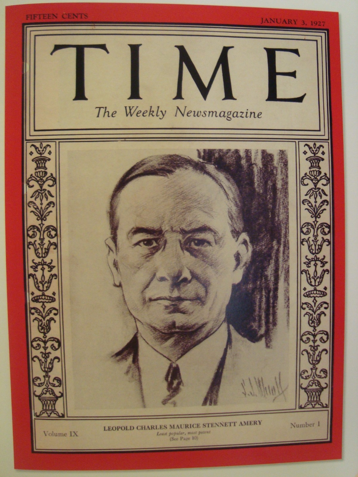 WALTER P CHRYSLER MAN OF THE YEAR TIME MAGAZINE JAN 7 1929 PHOTO NOT A ...