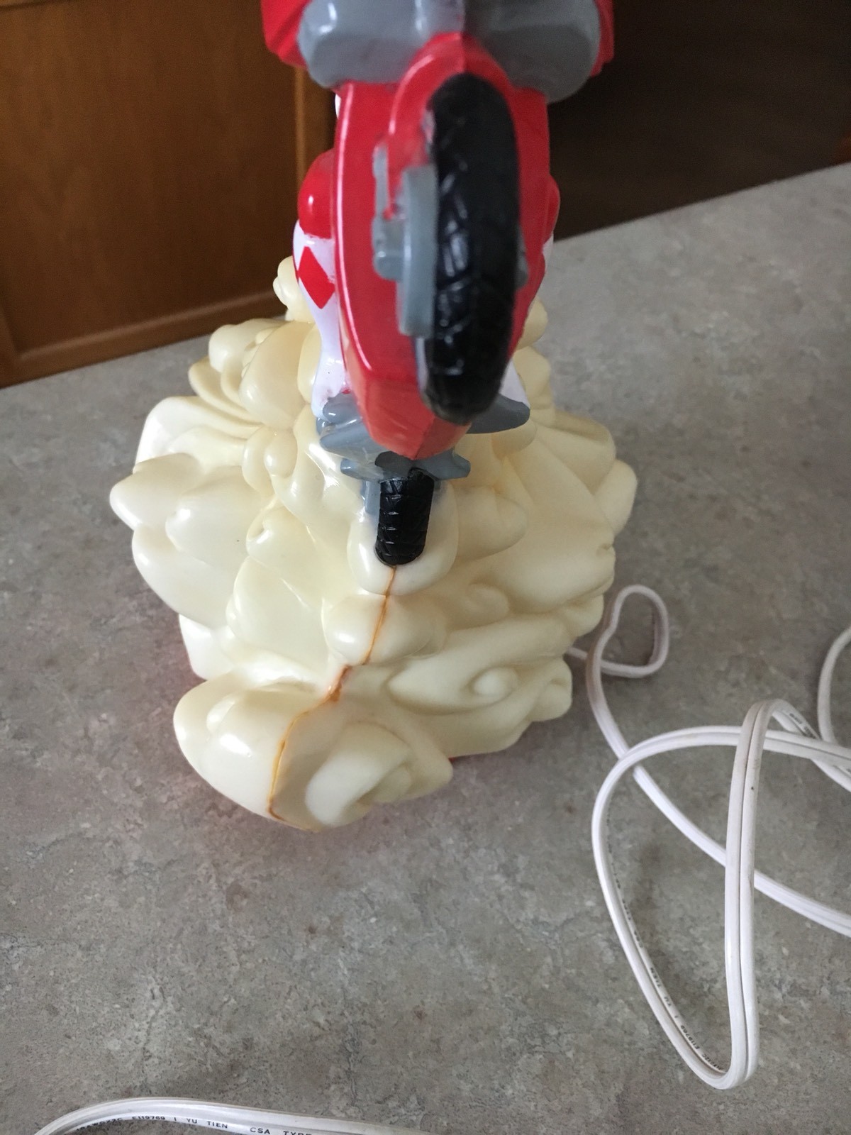 Mighty Morphin Power Rangers Red Ranger Lamp Tested Works No Shade | eBay