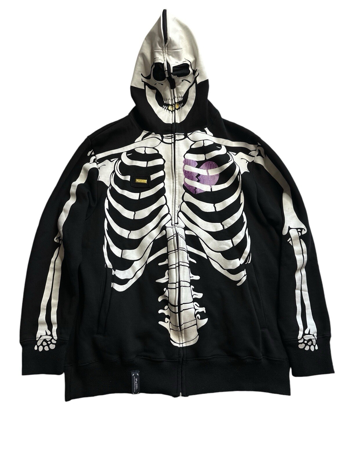 Vintage LRG Dead Serious Skeleton Hoodie Men's Large … - Gem