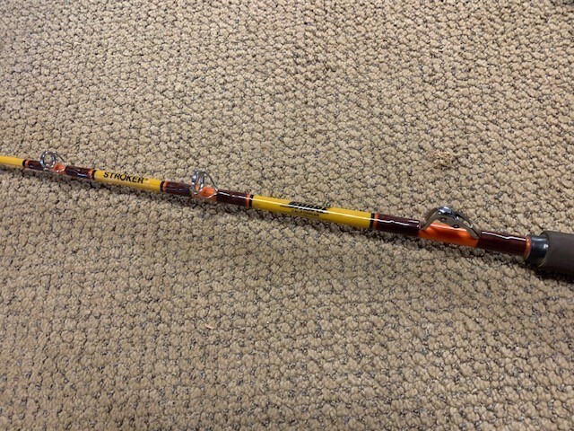 VINTAGE SABRE CALIFORNIAN 5 FOOT 6 INCH 30 TO 80 POUND TROLLING FISHING ...