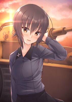 Anime girls girls und panzer nishizumi Custom Gaming Mat Desk | eBay