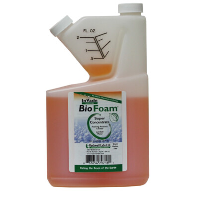 Invade Bio Foam Conc Probiotic Drain Foam Fruit Flies Drain Flies Makes ...