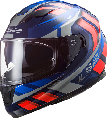 Open Box LS2 Adult Stream Evo Motorcycle Helmet Loop-Black/Red/Gray ...