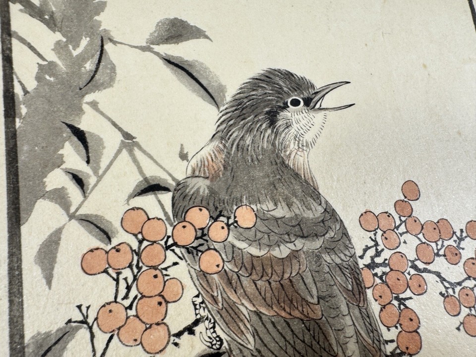 Japanese Drawing Book “Kachoshu” Picture of birds and flowers 49 ...