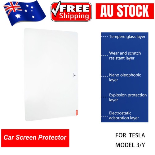 Car Center Control Touch Screen Tempered Glass Protector For Tesla ...