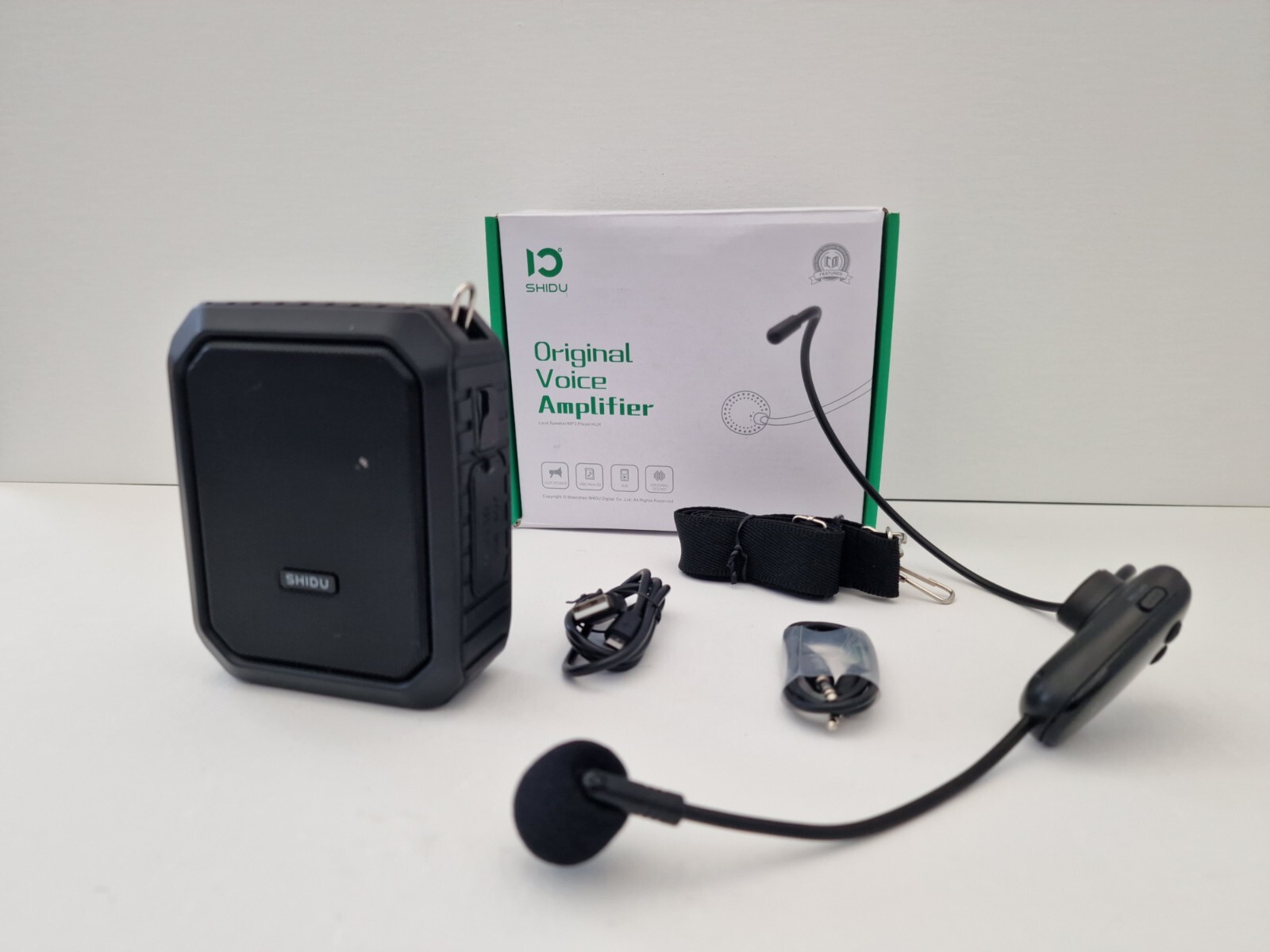 SHIDU Bluetooth Voice Amplifier Microphone Speaker Wireless Megaphone ...