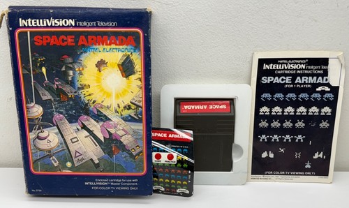 SPACE ARMADA (Intellivision, 1981) Mattel Electronics Vintage Manual Box READ | eBay