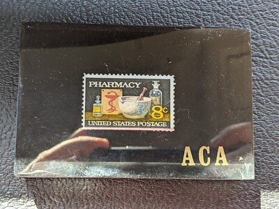 Pharmacy 8 cent Stamp Paperweight. Pharmaceutical Collectible G1 | eBay