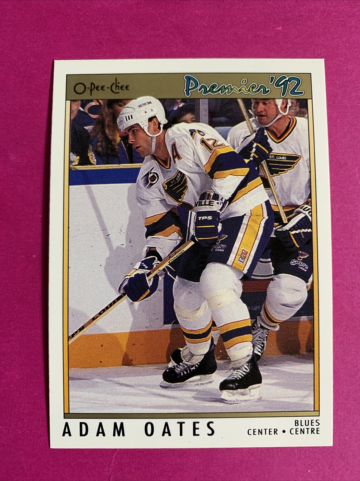 🐶 1992 Adam Oates O-Pee-Chee Premier Hockey St. Louis Blues #7 | eBay