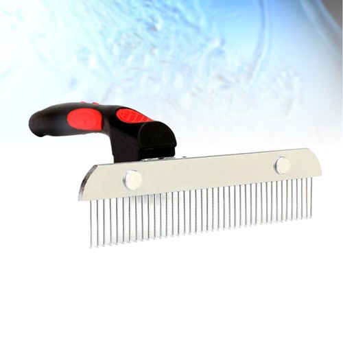 Double Rows Pet Dog Slicker Brush Stainless Steel Grooming Comb Dog ...