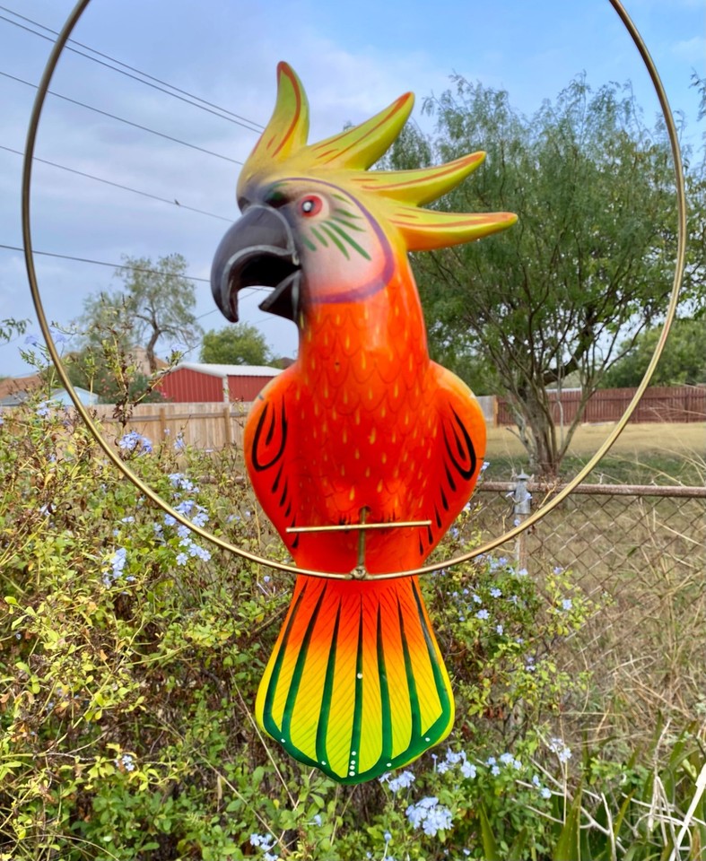 Talavera Parrot Bird Handmade & Painted Ceramic Mexican Pottery Hanging ...