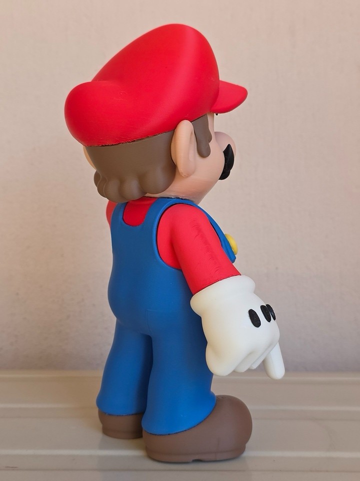 9in Tall Super Mario Collectible Figurine Raising Hand Up | eBay