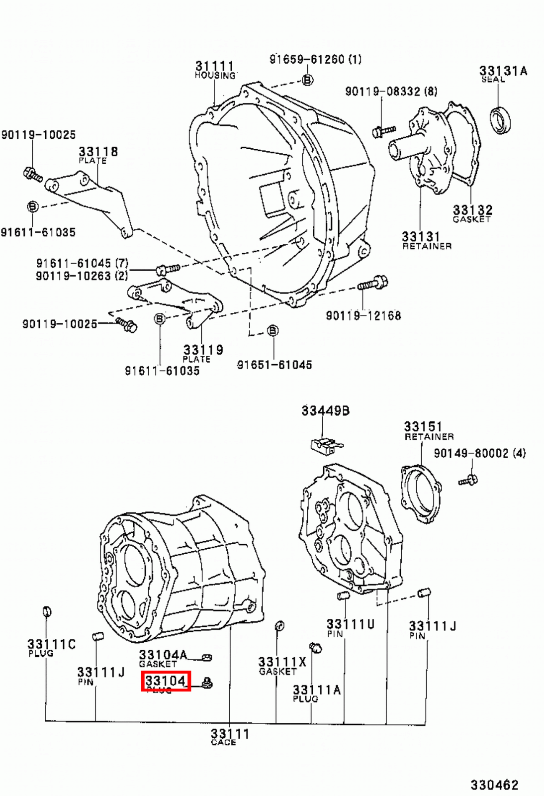 Genuine Estima TCR21 TCR20 TCR10 CXR21 Manual MT Magnetic Drain Plug | eBay