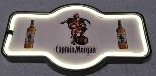 Captain Morgan Spiced Rum sign 17" x 10" Home Decor led man cave sign ...