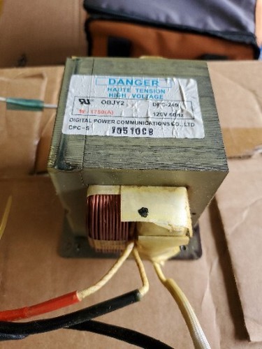Microwave (HV) Transformer OBJY2 DPC-240 10510CB | eBay