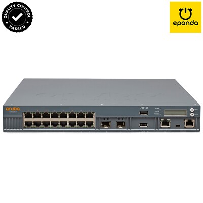 HPE Aruba 7010-RW ARCN0103 JW678A WLC Controller 150W PoE+ Lic 8x(AP ...