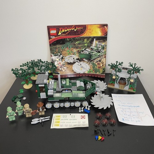 Lego 7626 Indiana Jones Jungle Cutter 99% Complete w/ Minifigures ...