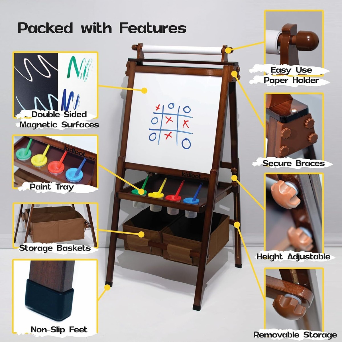Giant Double-Sided Giant Plexiglass Art Easel – 51" Tall Indoor/Outdoor ...