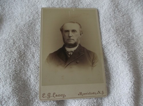 MORRISTOWN, NEW JERSEY-THOMAS PIERSON 1890 PHOTO-E G LACEY PHOTOGRAHER ...