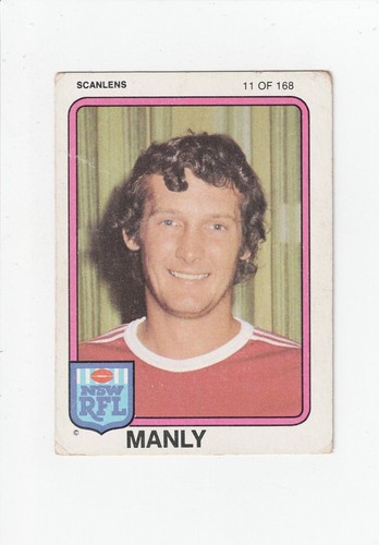 1981 Scanlens Rugby League Ray Brown #11 (Manly Sea Eagles) | eBay ...