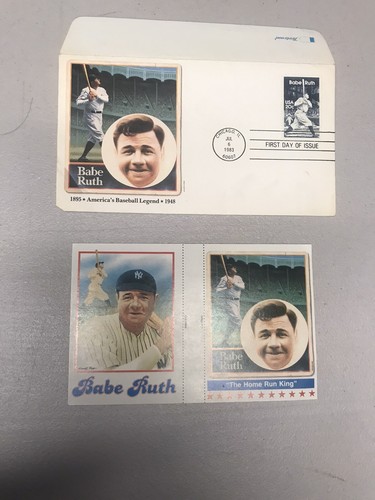BABE RUTH FLEETWOOD CARD AND ENVELOPE SET N HISTORY | eBay