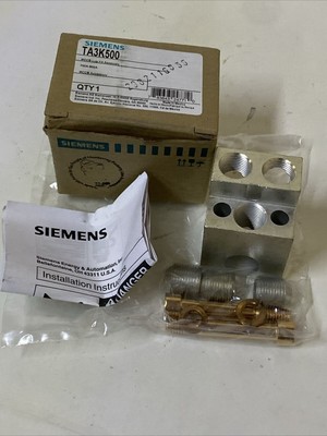 Siemens TA3K500 MCCB LUG KIT ASSEMBLY Circuit Breaker 700-800A | eBay