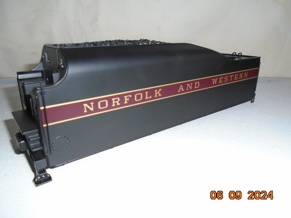 LIONEL 6-38095 N&W J CLASS #611 TENDER SHELL ONLY 6911431T02 W/ WATER ...