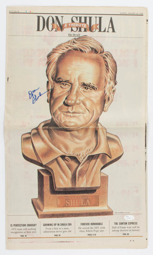 Don Shula Autographed Memorabilia | Signed Photo, Jersey, Collectibles ...