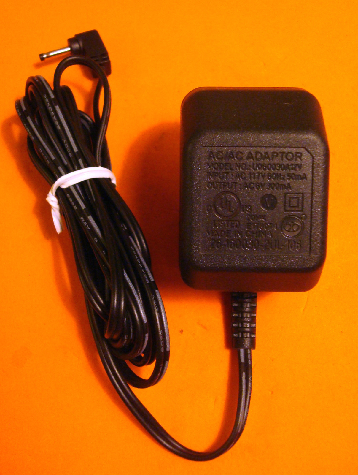 U060030A12V ( 26-160030-2UL-106) OEM VTECH AT&T ADAPTER 6 V AC 300 mA ...